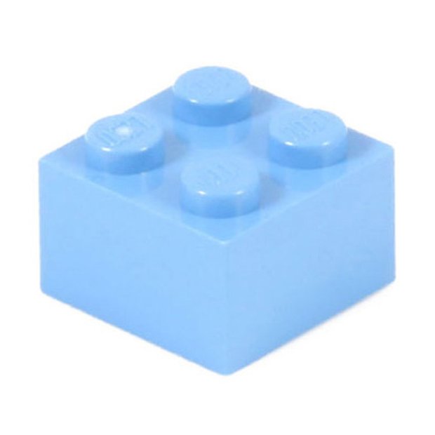 Lego Brick tijolo 2x2 - Azul Médio - PN 3003 / CN 4162705 / 4201235 ...