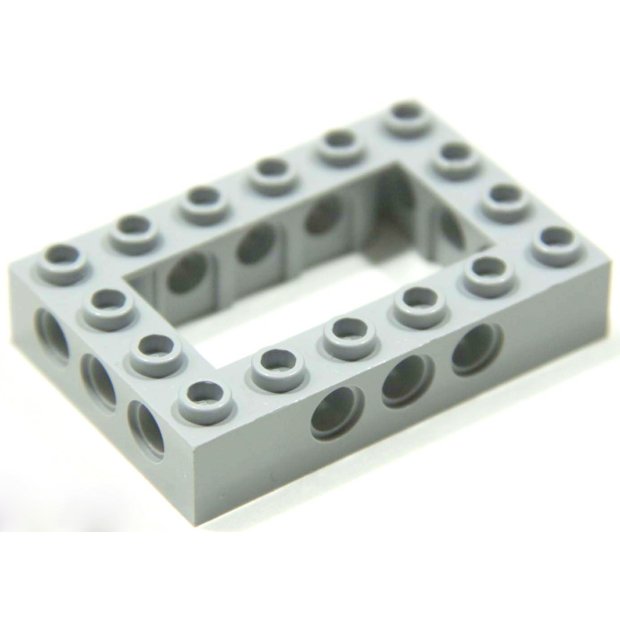 Lego Technic - frame 4x6 - Cinza Claro - PN 32531 / CN 4211716 | Techbricks