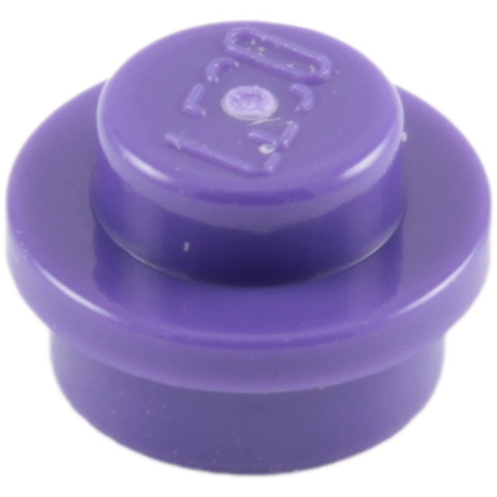 Lego Plate Redondo 1x1 - Lilás Escuro - Pn 4073 / 30057 / 6141 / CN ...