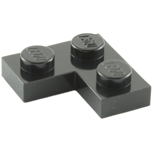 Lego Plate 2x2 em L de canto ( corner ) - Preto - PN 2420 / CN 242026 ...