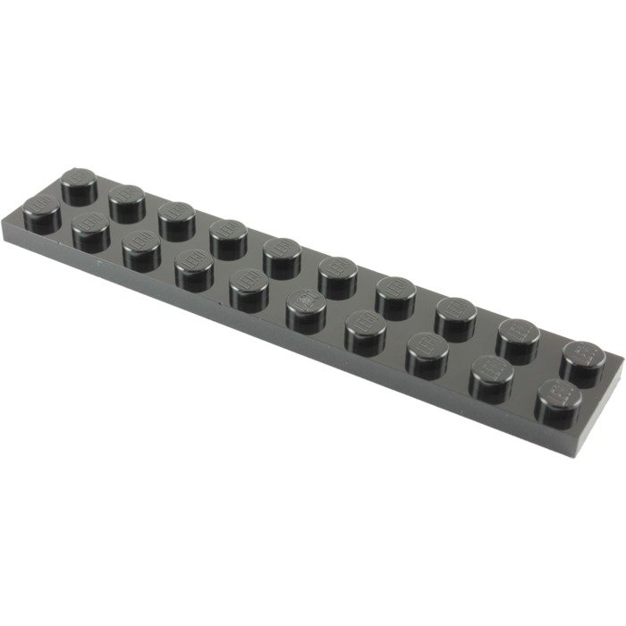 Lego Plate 2x10 - Preto - PN 3832 / CN 383226 | Techbricks