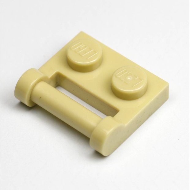 Lego Plate 1x2 c/ encaixe p/ clip no lado - Bege - PN 48336 / CN ...