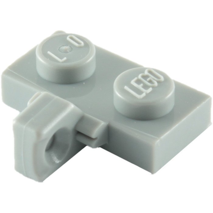 Lego plate 1x2 c/ encaixe lateral - Cinza Claro - PN 44567 / CN 4211814 ...