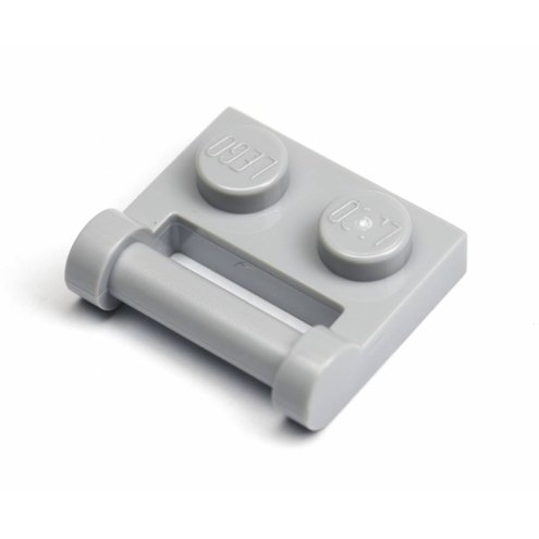 Lego Plate 1x2 c/ 1 clip - Cinza Claro - PN 11476 / CN 6028812 | Techbricks