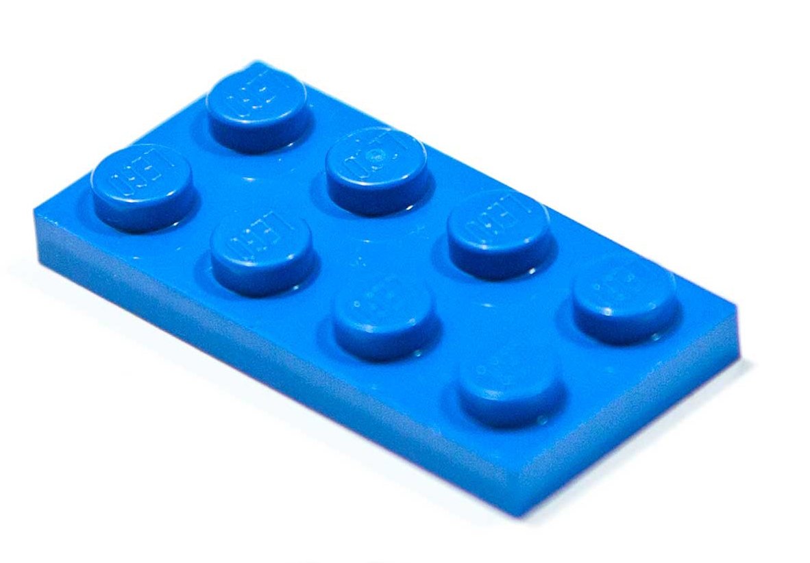 Lego Plate 2x4 - Azul - PN 3020 / CN 302023 | Techbricks