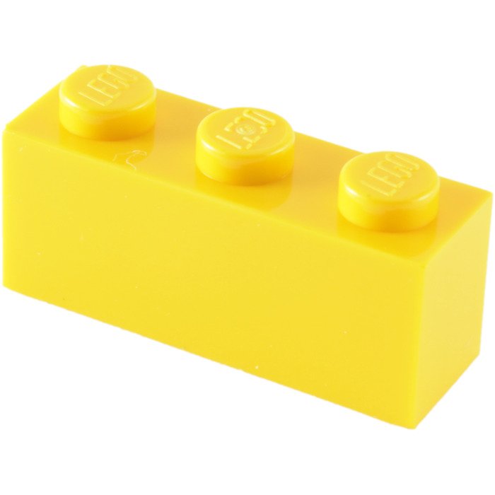 Lego Brick 1x3 - Amarelo - PN 3622 / CN 362224 | Techbricks