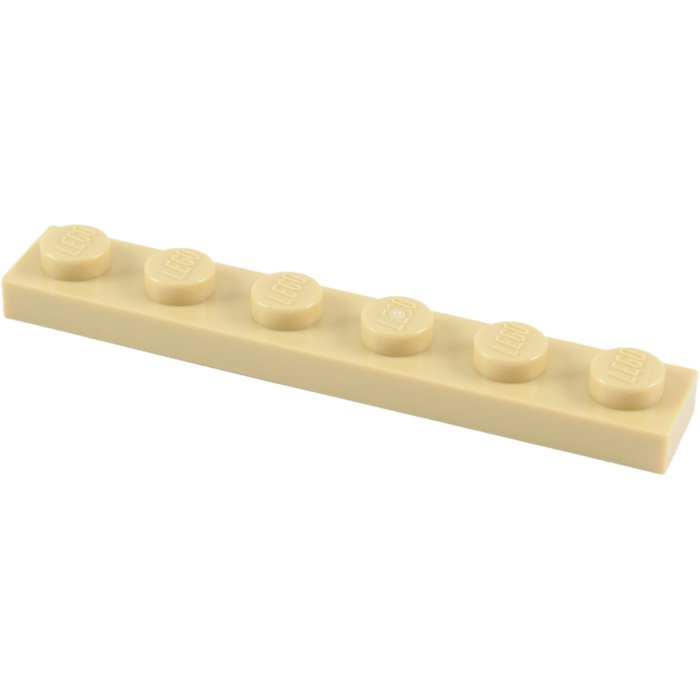 Lego Plate 1x6 - Bege - PN 3666 / CN 4124067 | Techbricks