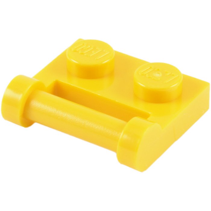 Lego Plate 1x2 c/ encaixe p/ clip no lado - Amarelo - PN 48336 / CN ...