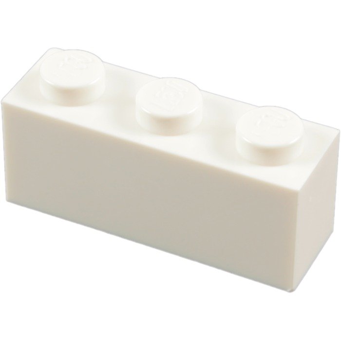 Lego Brick 1x3 - Branco - PN 3622 / CN 362201 | Techbricks