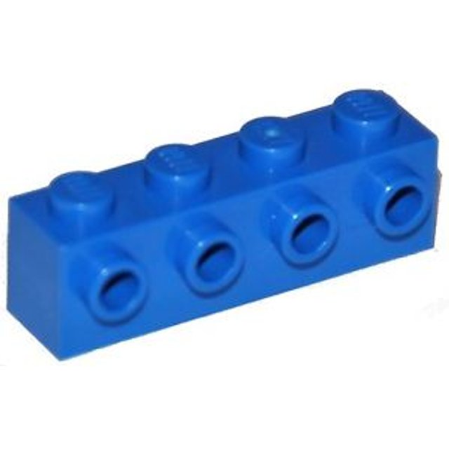 Lego Brick 1x4 c/ studs na lateral - Azul - PN 30414 / CN 4212411 / ...