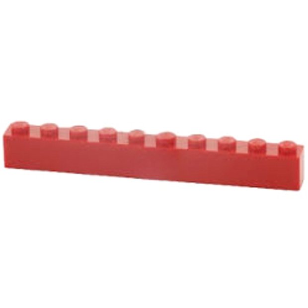 Lego Brick tijolo 1x10 - Vermelho - PN 6111 / CN 611121 | Techbricks
