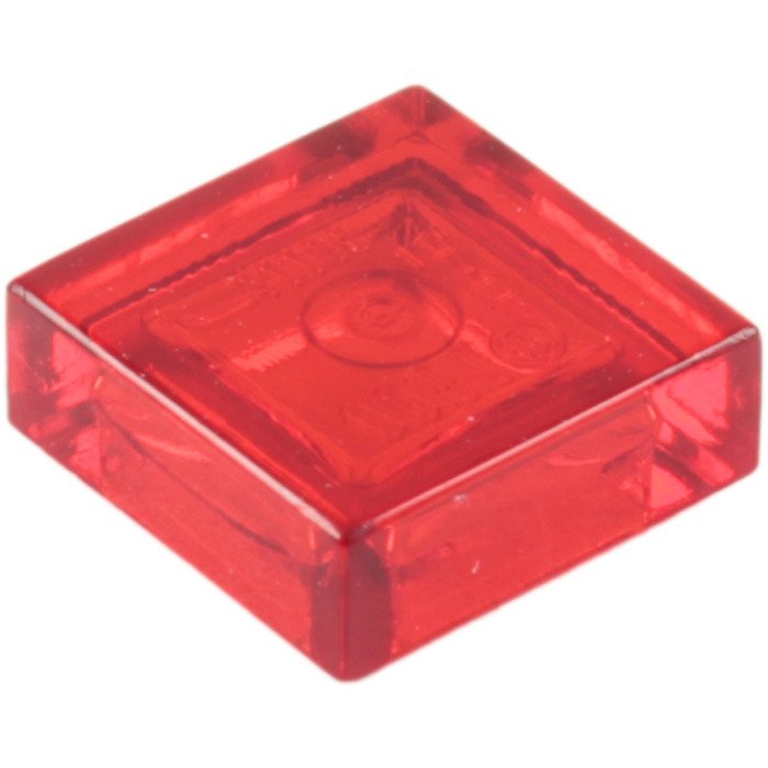 Lego Tile 1x1 - Vermelho Transparente - PN 3070 / 30039 / PN 307041 ...