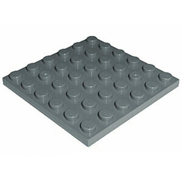 Lego Plate 6x6 - Cinza Escuro - PN 3958 / CN 4211134 | Techbricks