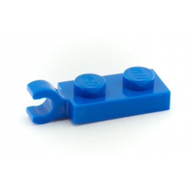 Lego Plate 1x2 c/ 1 clip no final - Azul - PN 63868 / CN 4568990 ...
