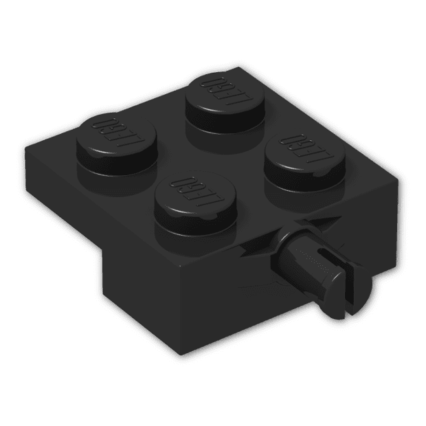 Lego plate 2x2 com suporte para roda pequeno - Preto - Pn 4488 / CN ...
