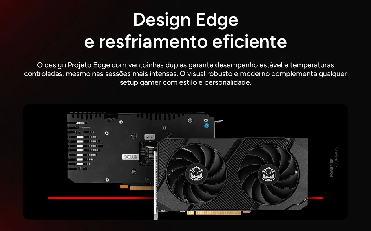 Placa de Vídeo Amd Radeon Rx 7600Xt 16Gb Gddr6 128 Bits Projeto Edge ...
