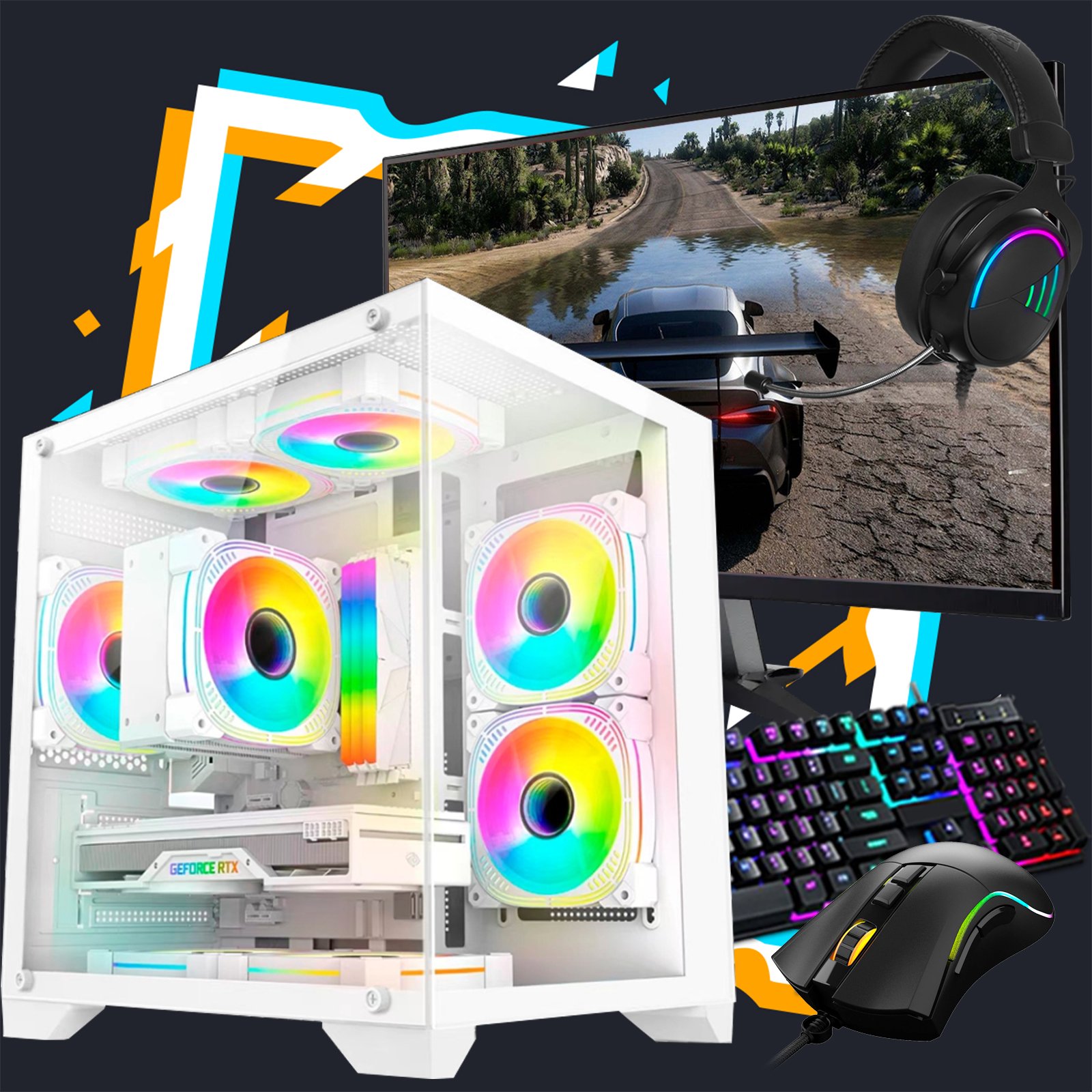 Pc Gamer Raiden WH Completo / Intel i5 12400F / 16GB DDR4 / Radeon RX ...