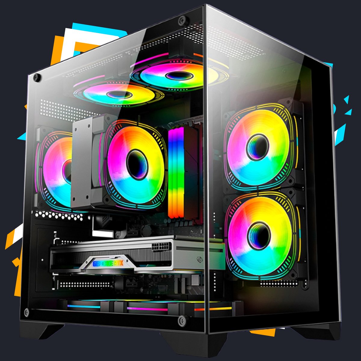 Pc Gamer Gamma / AMD Ryzen 5 5500 / 16GB DDR4 / Radeon RX 6600 8GB ...