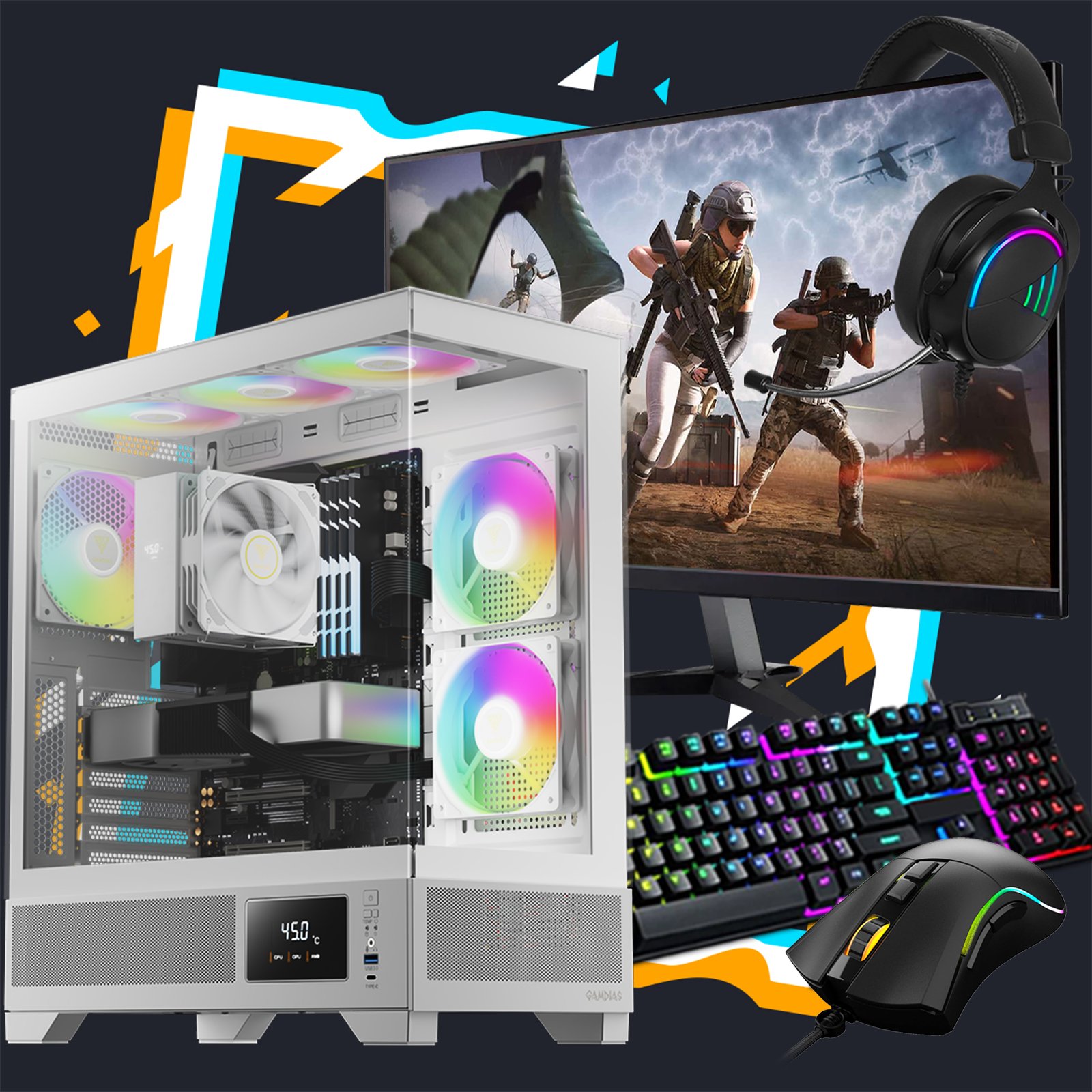 Pc Gamer Cypher WH Completo / AMD Ryzen 5 5500 / 16GB DDR4 / GeForce ...