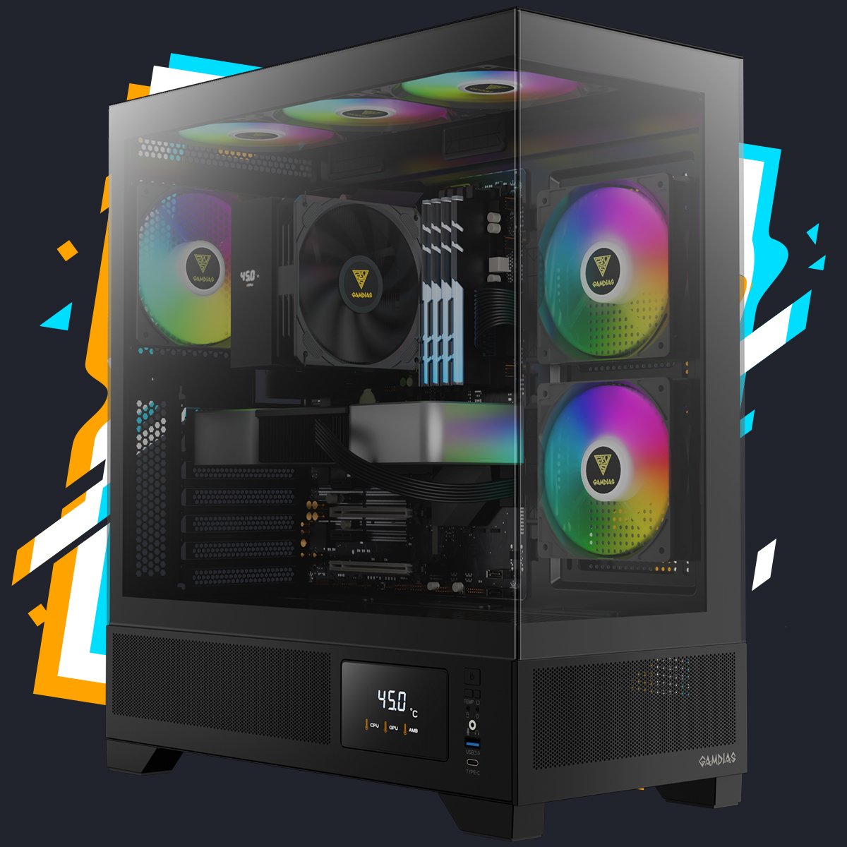 Pc Gamer Axiom / AMD Ryzen 5 7600X / 32GB DDR5 / GeForce RTX 5070 12GB ...