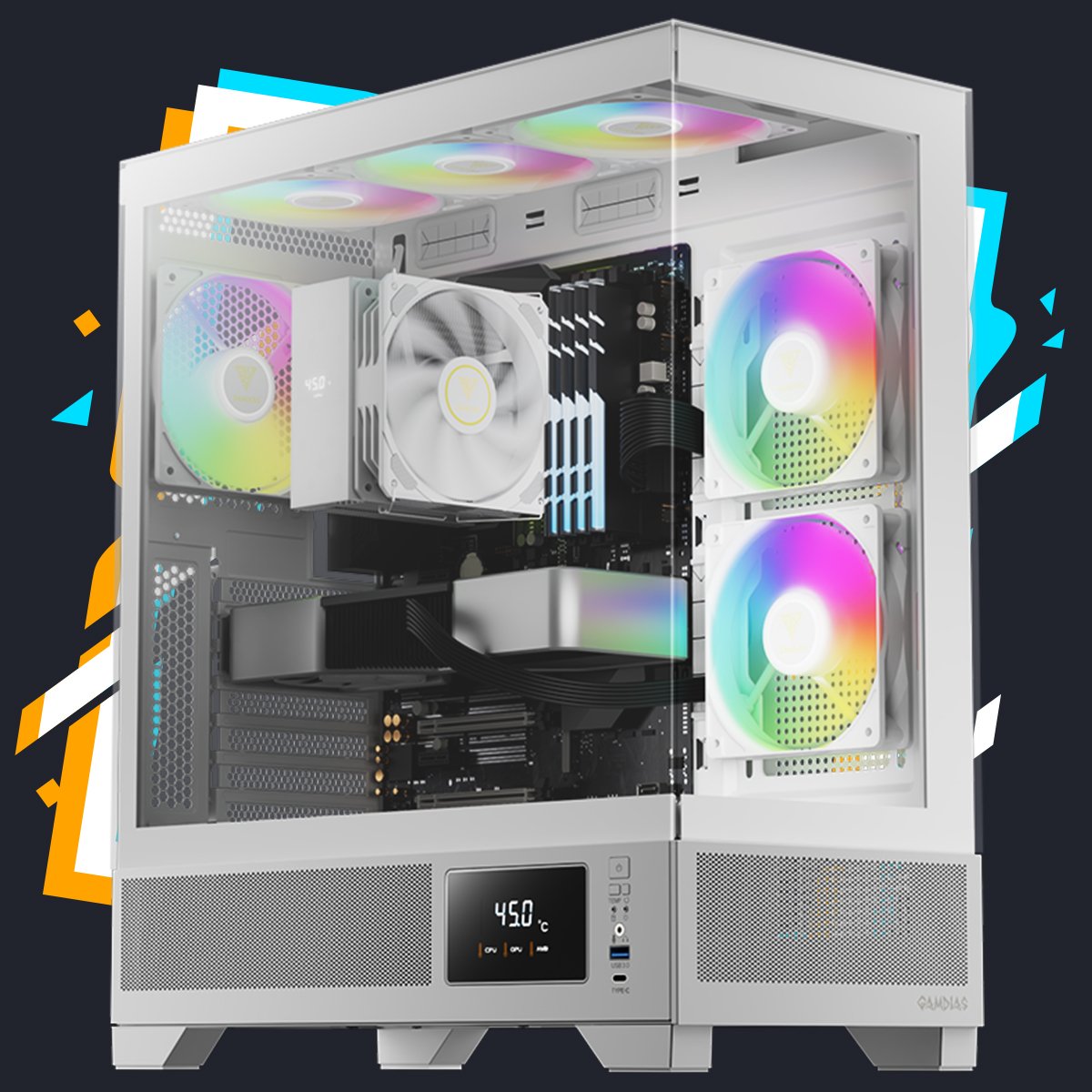 Pc Gamer Ace WH / AMD Ryzen 5 5500 / 16GB DDR4 / Radeon RX 6600 8GB ...
