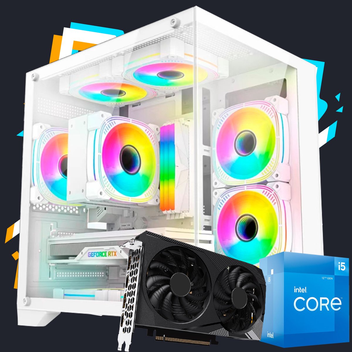 Pc Gamer Delta / Intel i5 12400F / 16GB DDR4 / RTX 3060 12GB / SSD ...