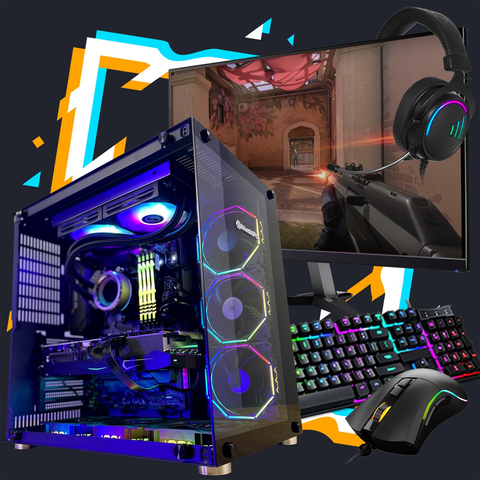 Pc Gamer Ark Completo / AMD Ryzen 5 4500 / 16GB DDR4 / Radeon RX 580 ...