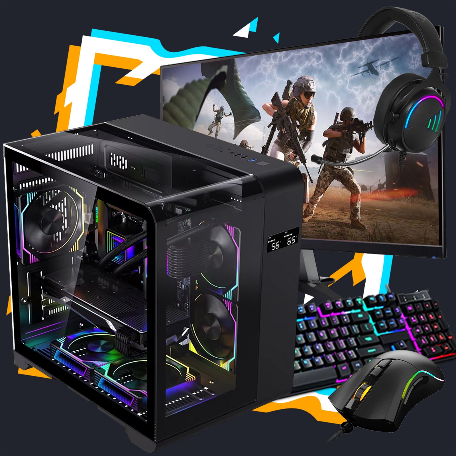 Pc Gamer BF ULTRA COMPLETO / AMD Ryzen 5 5500 / 16GB DDR4 / GeForce RTX ...
