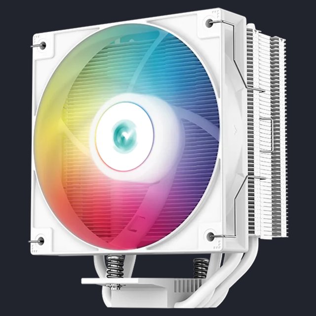 Cpu Cooler DeepCool AG400 WH ARGB 120mm - Branco | StudioPC