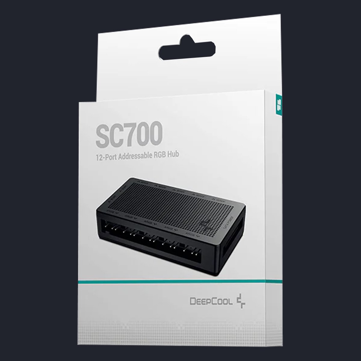 Splitter Hub ARGB DeepCool SC700, 12 Portas, 3 Pinos ARGB 5V - Preto | StudioPC