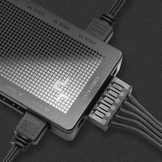 Splitter Hub ARGB DeepCool SC700, 12 Portas, 3 Pinos ARGB 5V - Preto ...