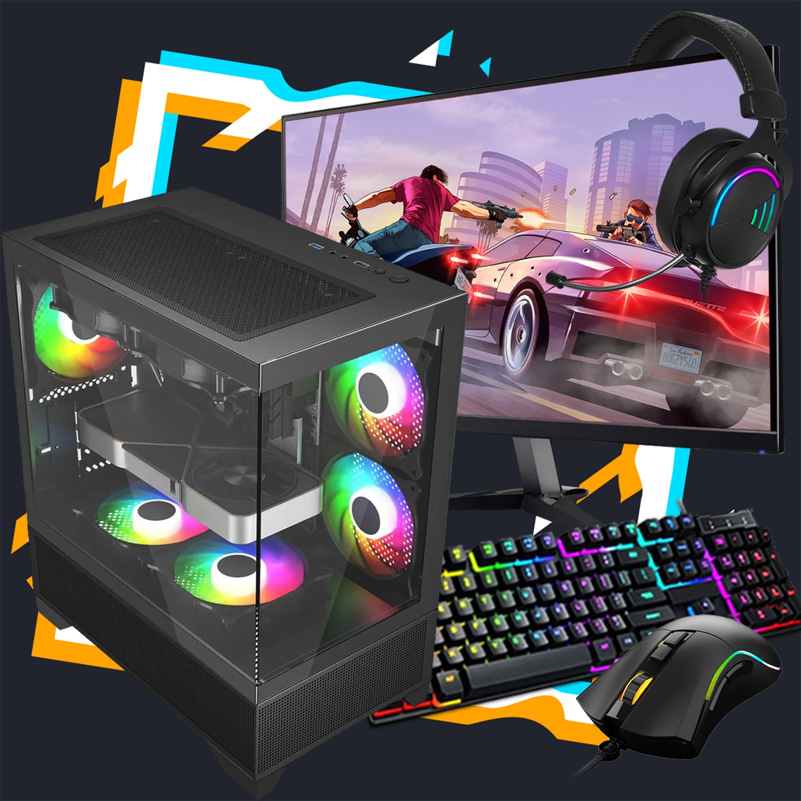 Pc Gamer Italo MAX Completo / AMD Ryzen 5 4500 / 16GB DDR4 / Radeon RX 6600 8GB / SSD 480GB ...