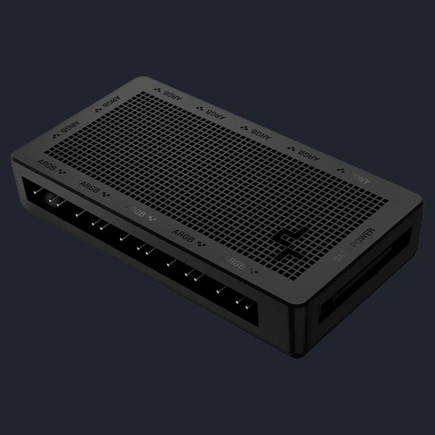 Splitter Hub ARGB DeepCool SC700, 12 Portas, 3 Pinos ARGB 5V - Preto ...