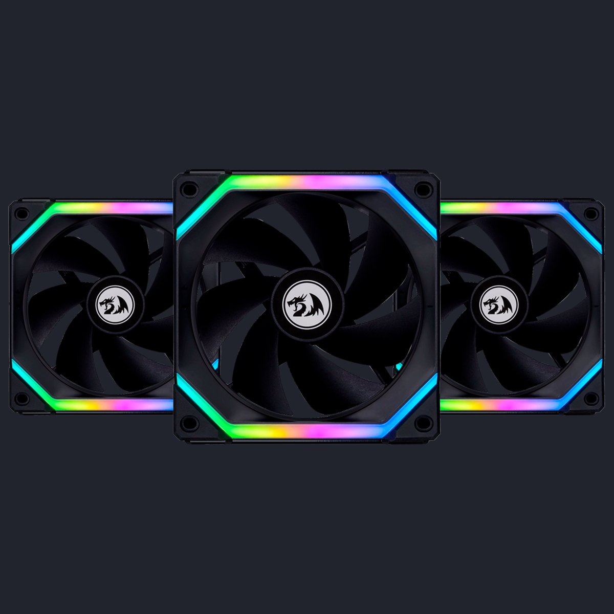 Kit 3 Cooler Fan Lian Li Uni Fan SL120 Redragon Spec ARGB - Preto ...