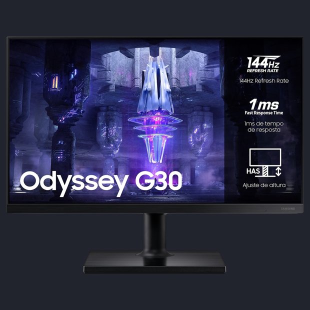 Monitor Gamer Samsung Odyssey G30 24" LED Full HD, 144Hz, 1ms, HDMI e ...