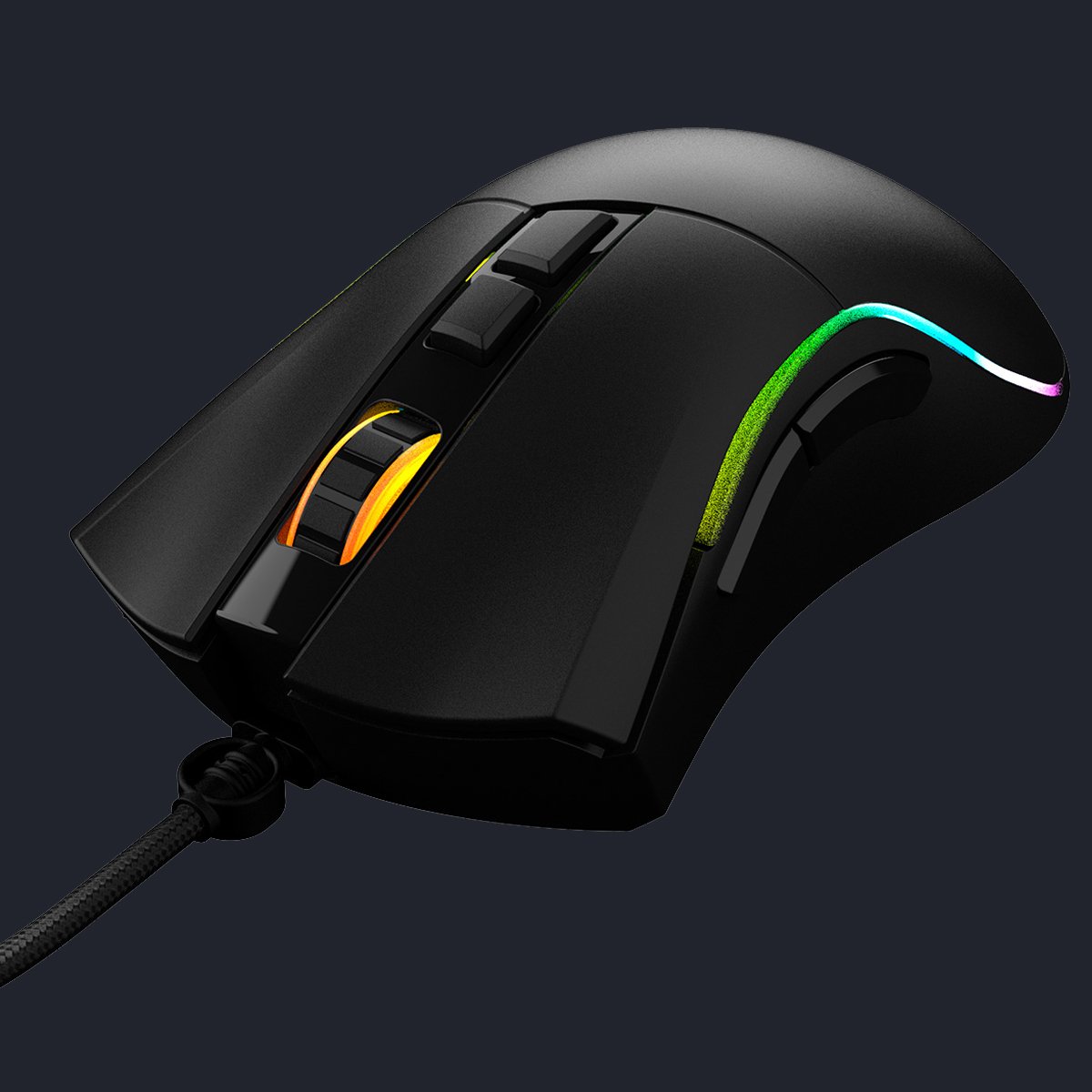 Mouse Gamer PCYES Valus - 12400 DPI - RGB - 8 Botões - PMGVLBV - Preto ...