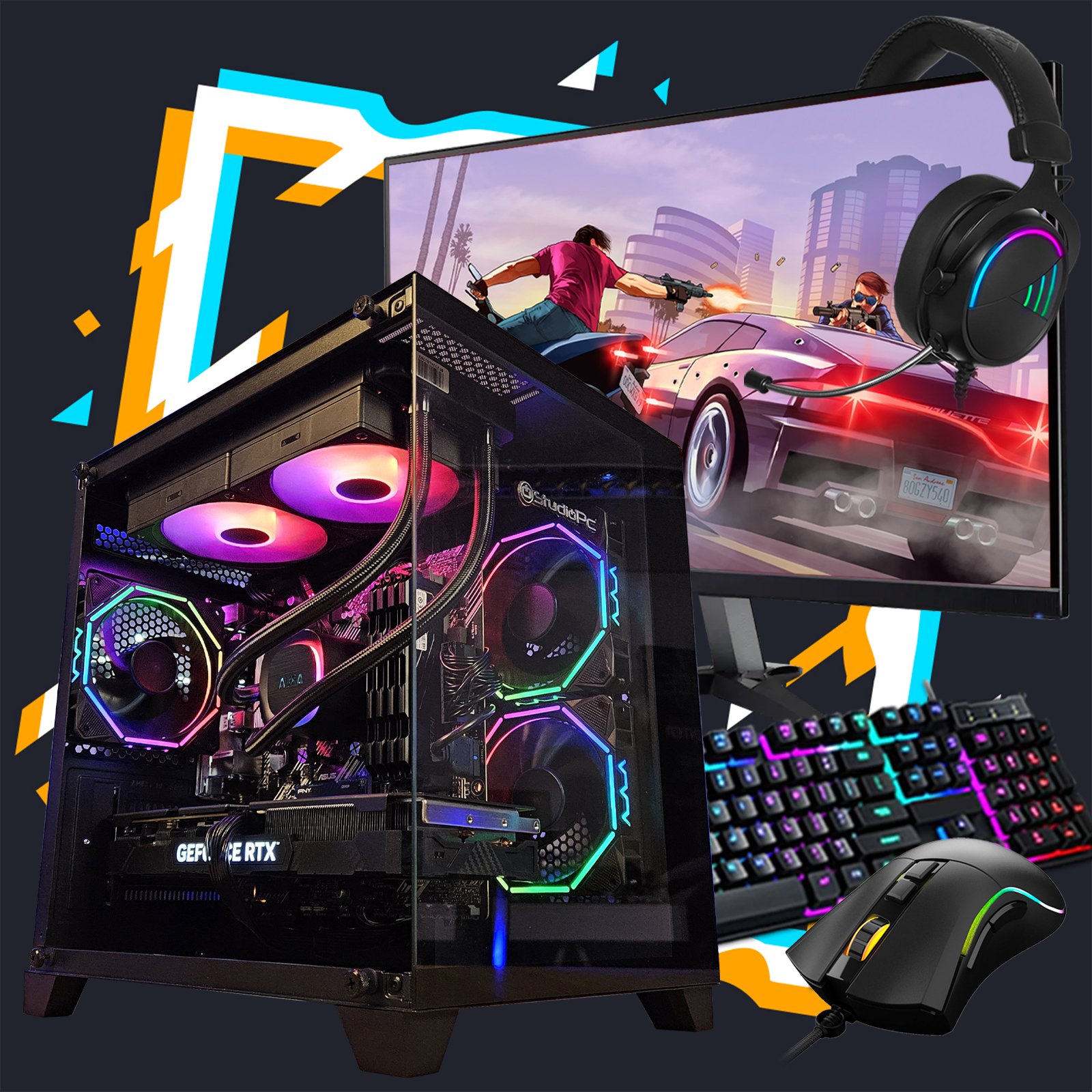 Pc Gamer Element Completo / Ryzen 7 5700X / 16GB DDR4 / GeForce RTX ...