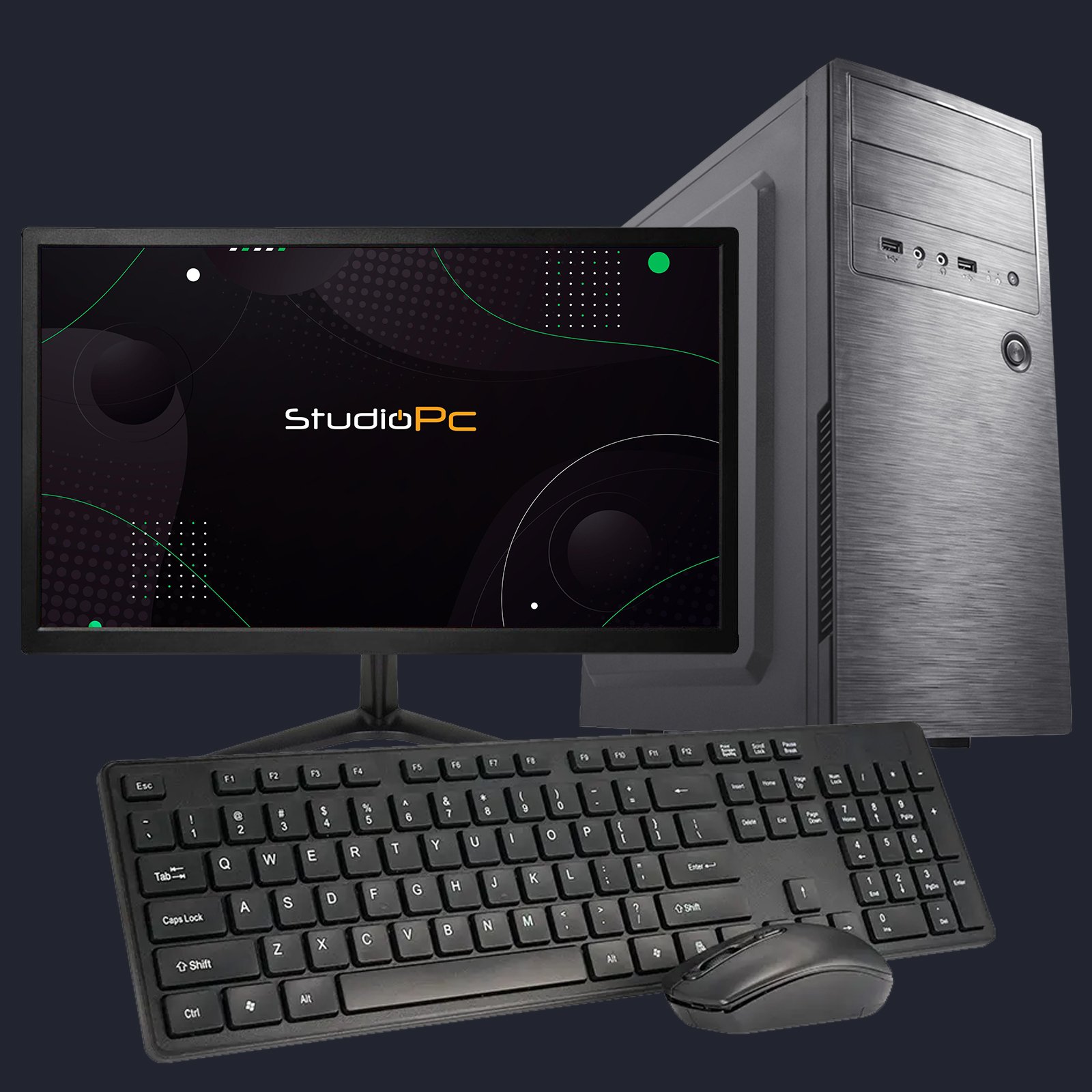 Kit PC Office Completo / Ryzen 5 5600G / 8GB DDR4 / SSD 240GB / Monitor ...