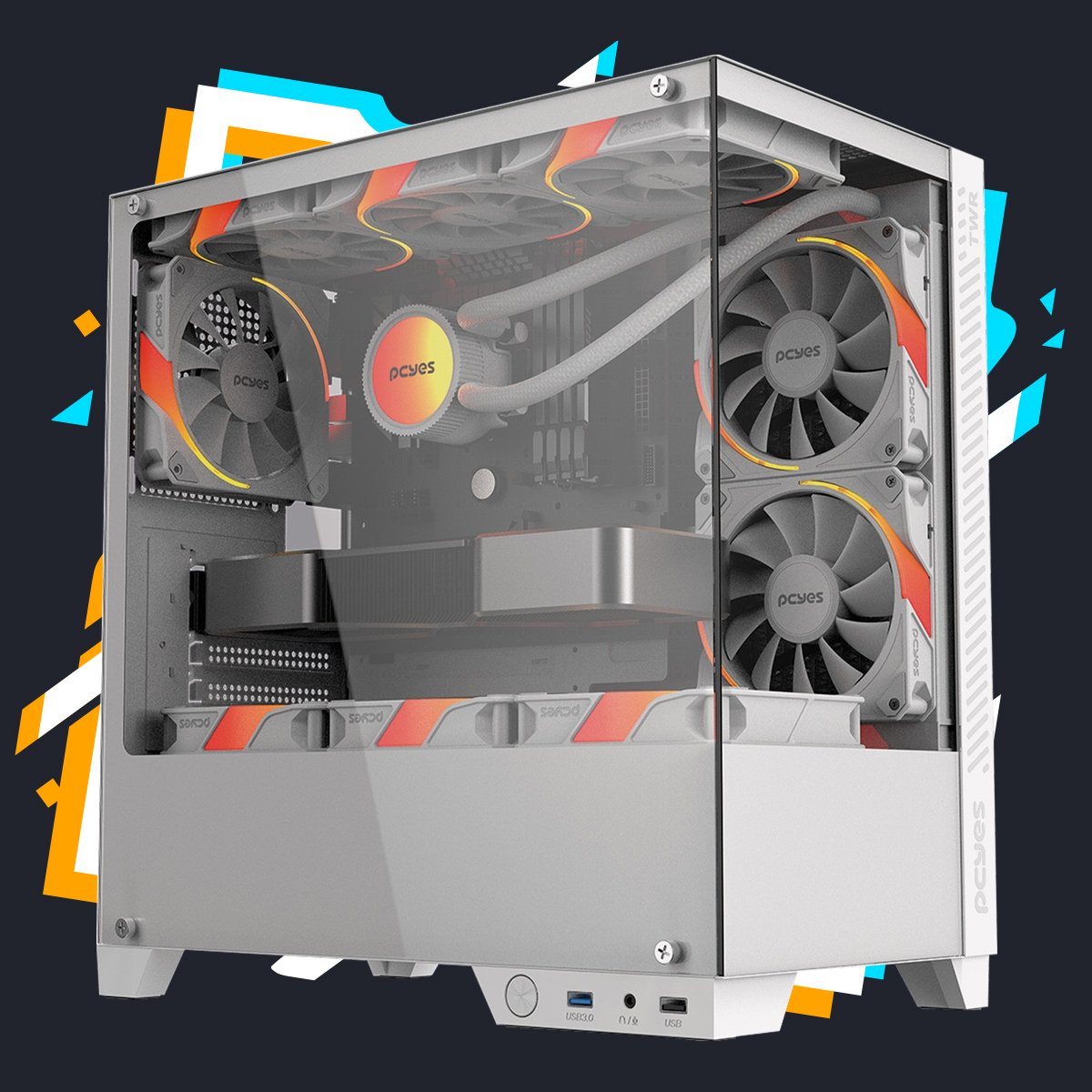 Pc Gamer Helix WH / AMD Ryzen 5 4500 / 16GB DDR4 / GeForce RTX 3060 ...