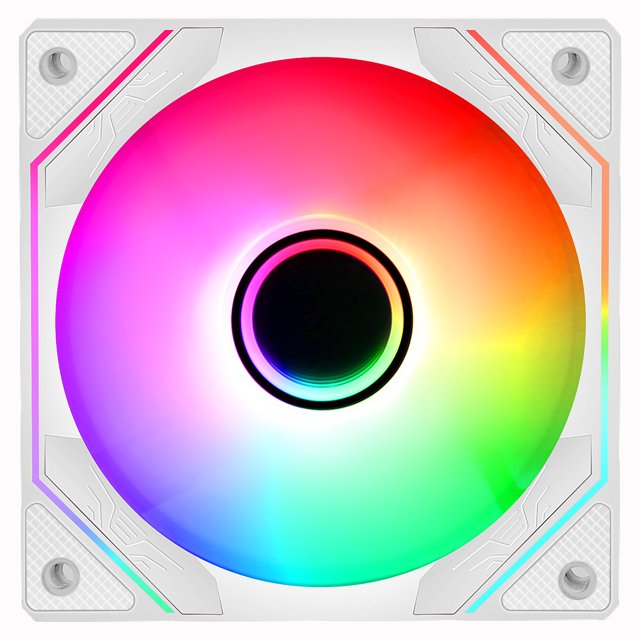 Kit 6 Cooler Fan Infinity Argb com Controlador - Branco | StudioPC