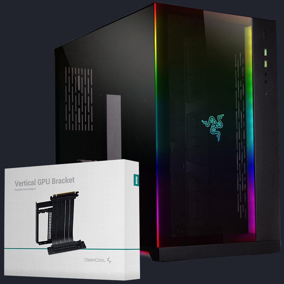 Gabinete Lian Li O11D Razer Edition RGB - StudioPC | StudioPC