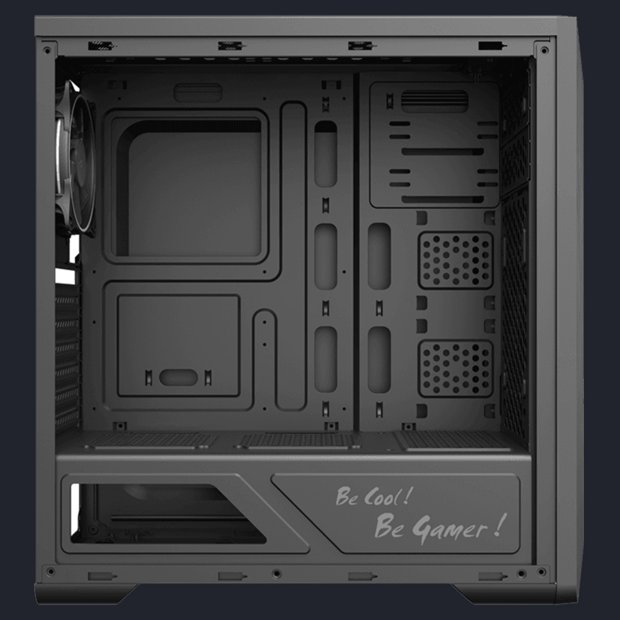 Gabinete Gamer Gamemax Shine G517 ARGB C/ 1 Fan - Preto | StudioPC