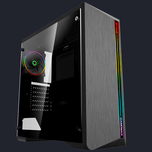 Gabinete Gamer Gamemax Shine G517 ARGB C/ 1 Fan - Preto | StudioPC
