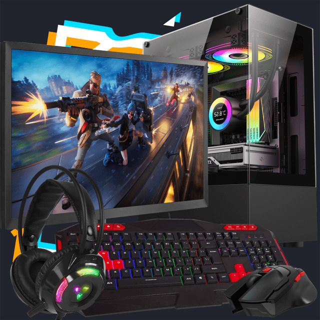 Pc Gamer Completo Stumble / i3 8100 / 8GB DDR4 / 240GB / Monitor LED ...
