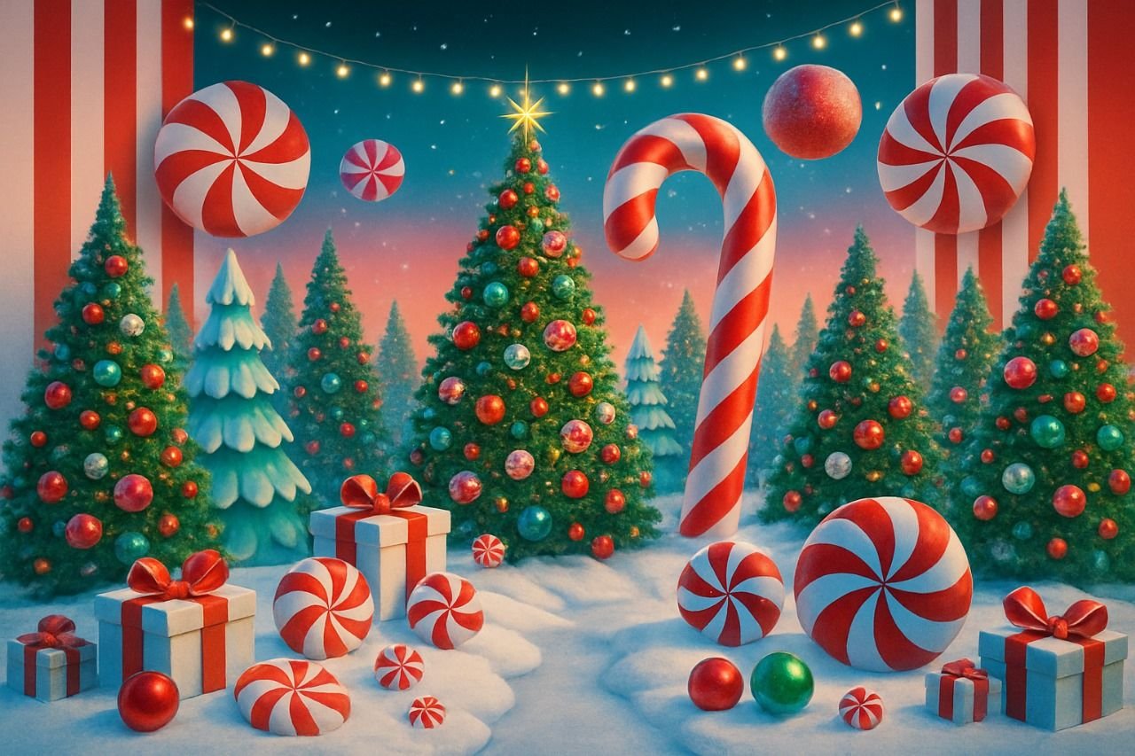 Fundo Fotográfico 3D Natal Tecido Sublimado CFF - 1232 | Color Sublime