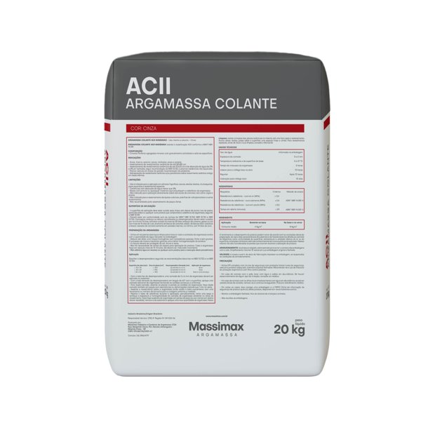 Argamassa Colante ACII | Massimax | Massimax Argamassas