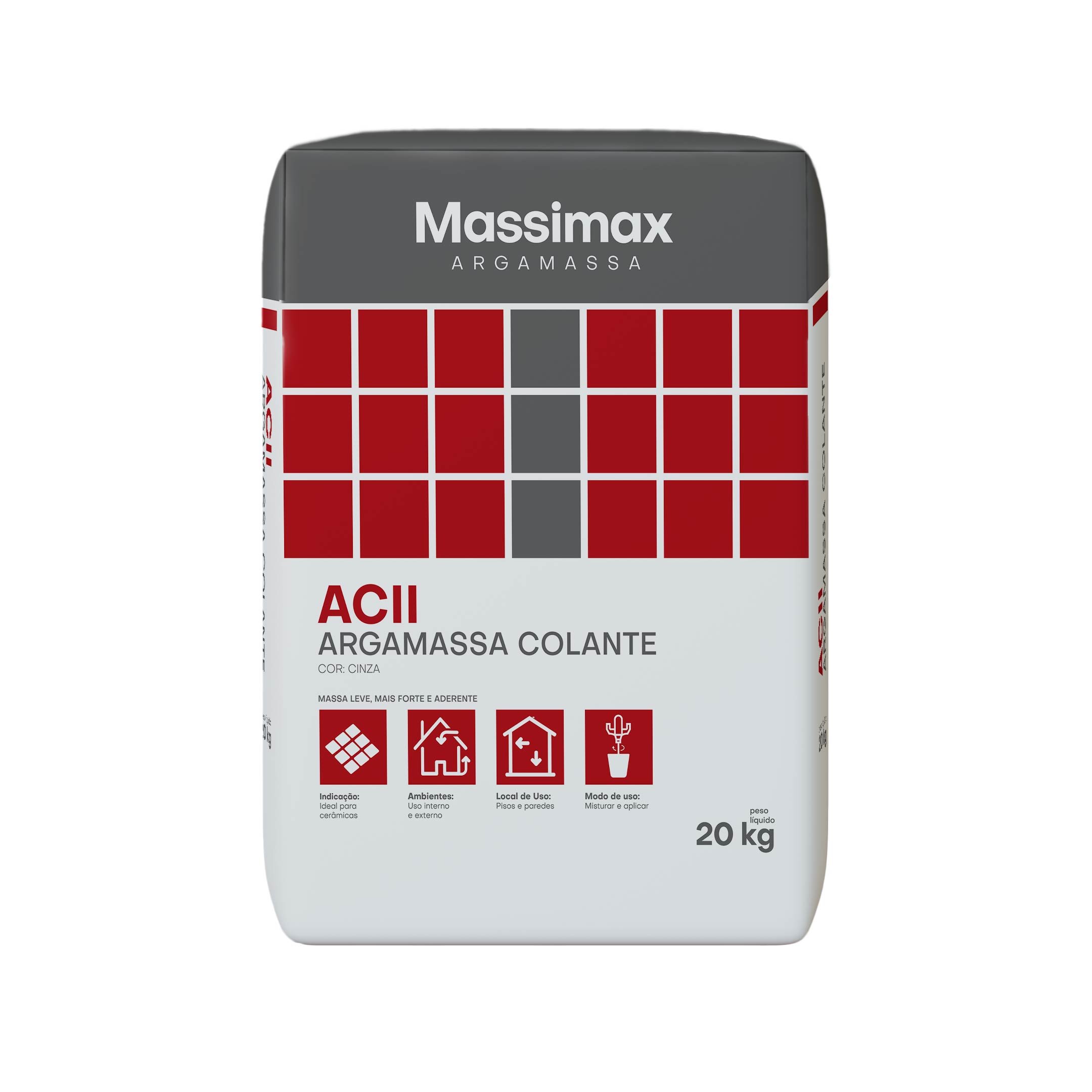 Argamassa Colante ACII | Massimax | Massimax Argamassas