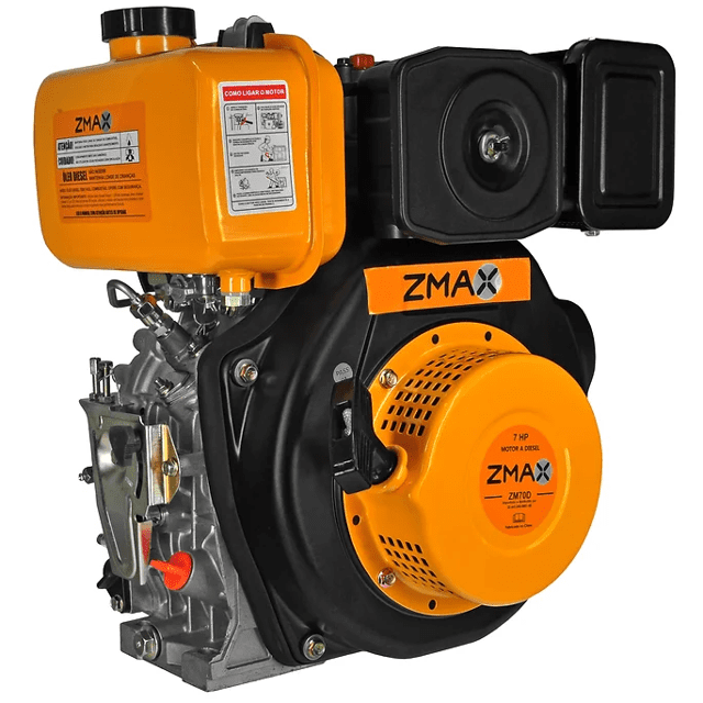Motor a Diesel 7HP Zmax - Partida Manual | Lova Máquinas | Lova ...