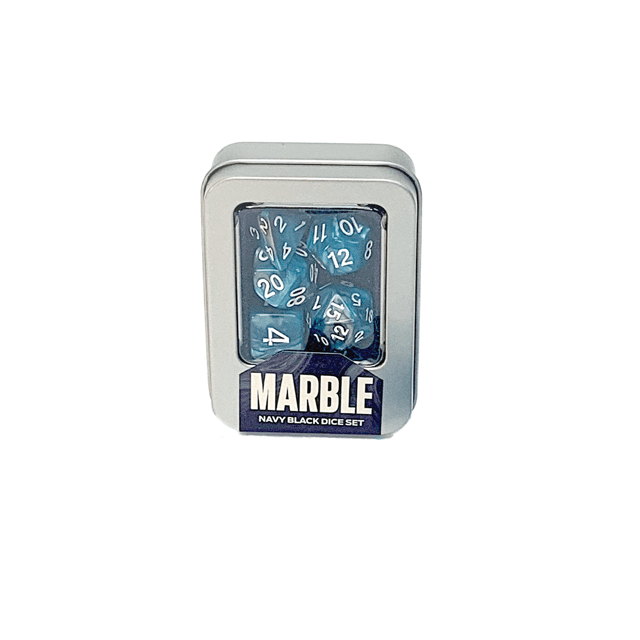 Kit de Dados: Marble - Navy Black | Buró B2B