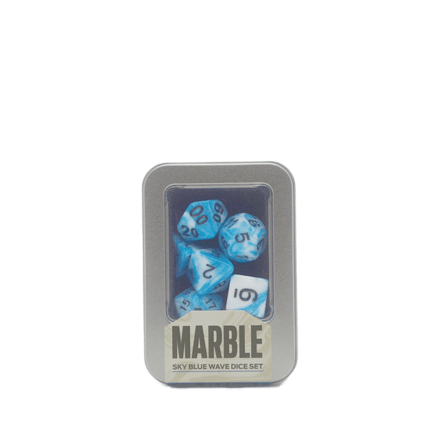 Kit de Dados: Marble - Sky Blue Wave | Buró B2B